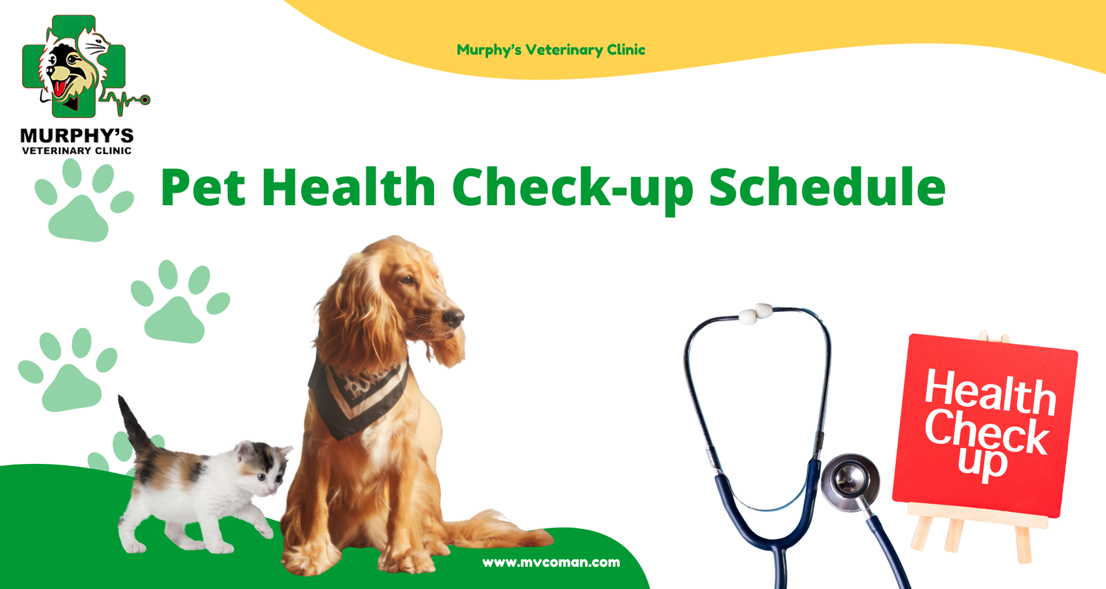 Pet Health Check-up Schedule - MURPHYS Veterinary Clinic